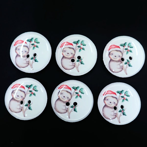 Christmas Holly Sewing Buttons - Etsy