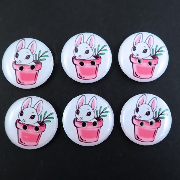 Flower Pot Buttons - Etsy