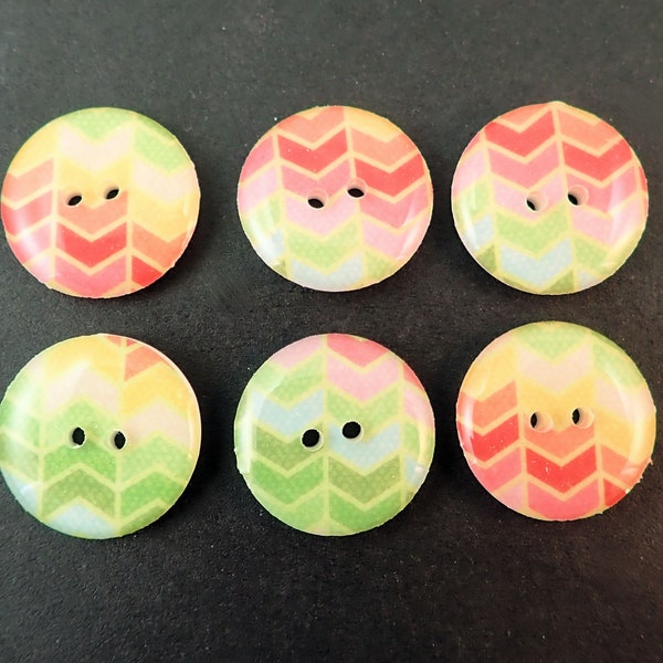 Chevron Buttons - Etsy