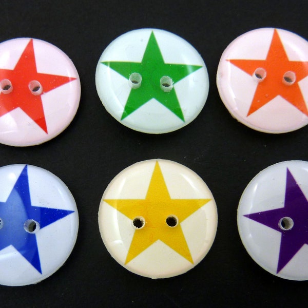 Star Buttons - Etsy