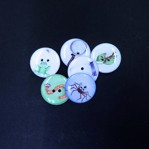 6 Bug Buttons. Bug Collector Decorative Novelty Buttons. 6 - Etsy
