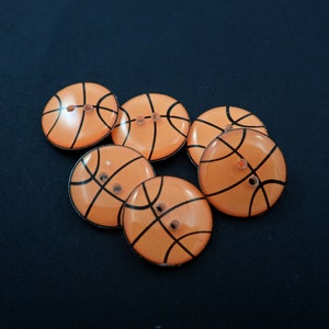6 Basketball Buttons for Sewing. Choose Your Size. - Etsy
