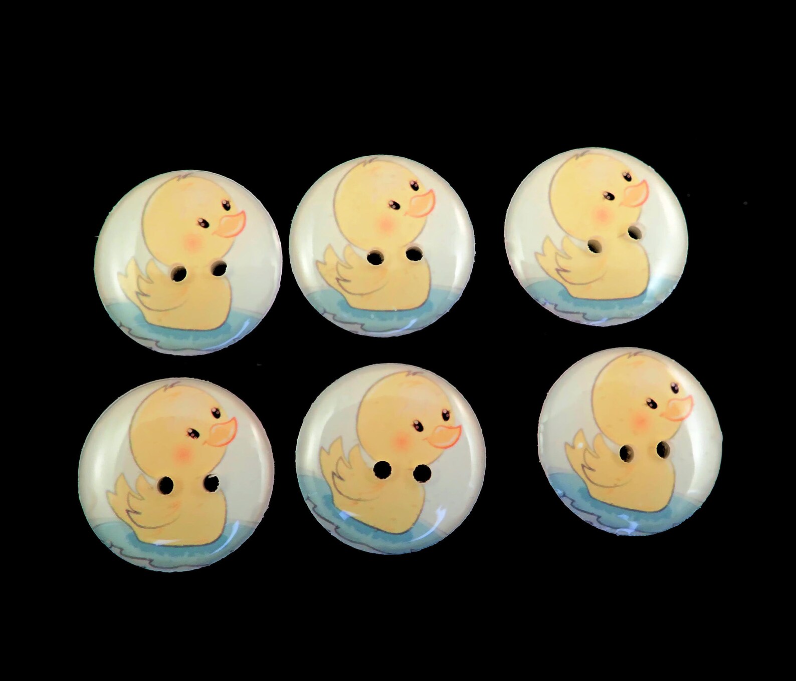6 Duck Buttons. Lightweight Machine Washable Buttons for - Etsy UK