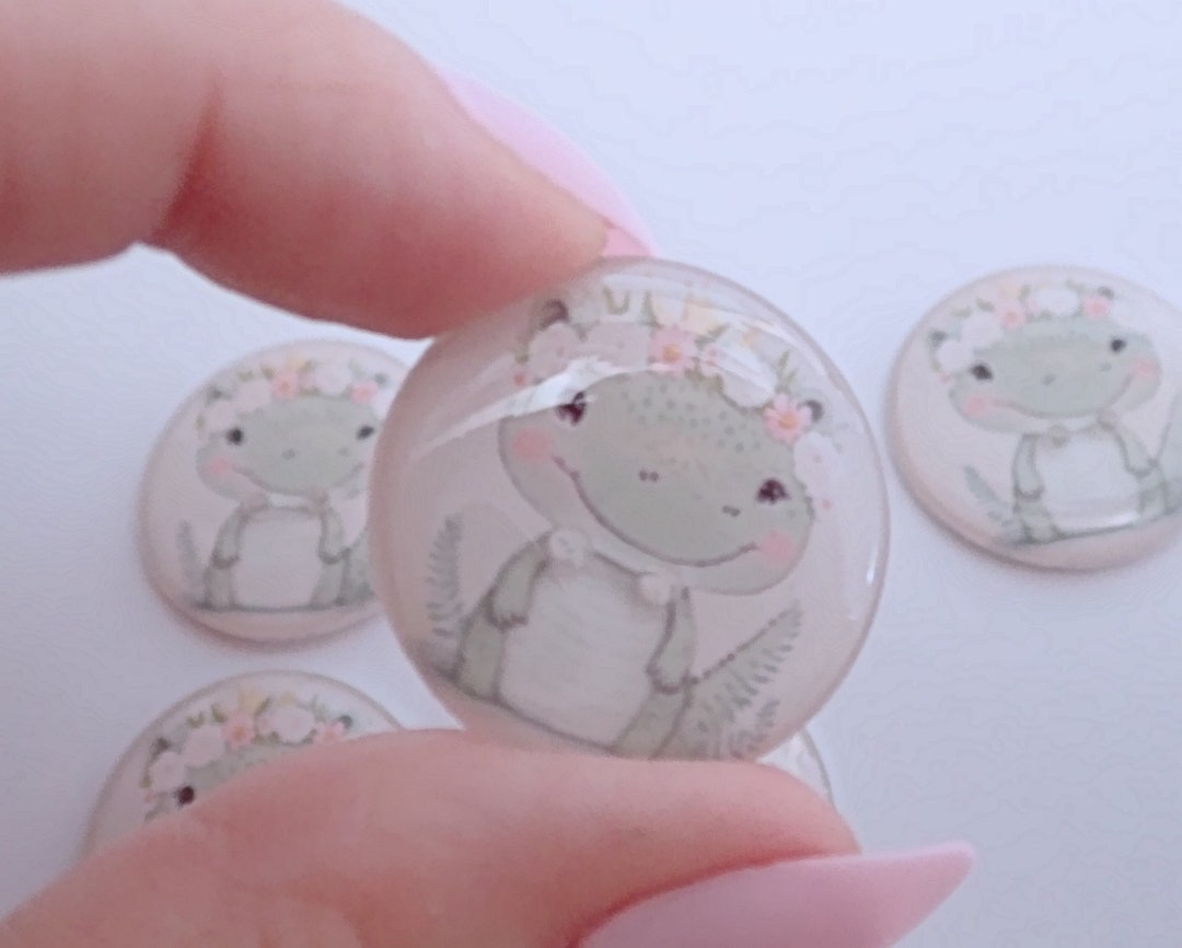 Set of 6 Handmade Lizard Sewing Buttons. 1" or 25 Mm Round. - Etsy