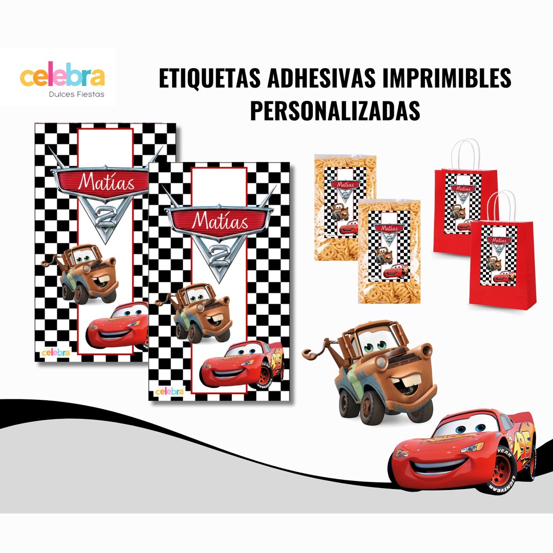 Printable Sticker Template for Candy Themed Treats Cars - Etsy