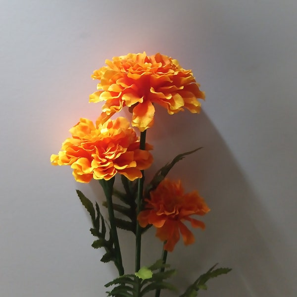 Artificial Marigold Flowers - Etsy