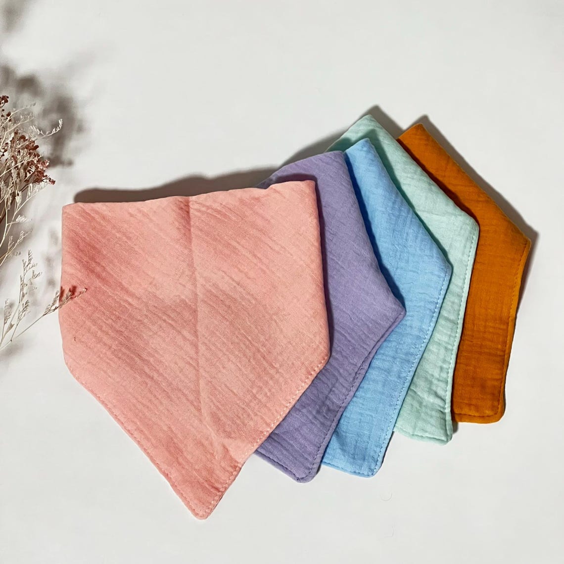 Personalized Muslin Bib With Name | Personalized Baby Clothes | Baby ...