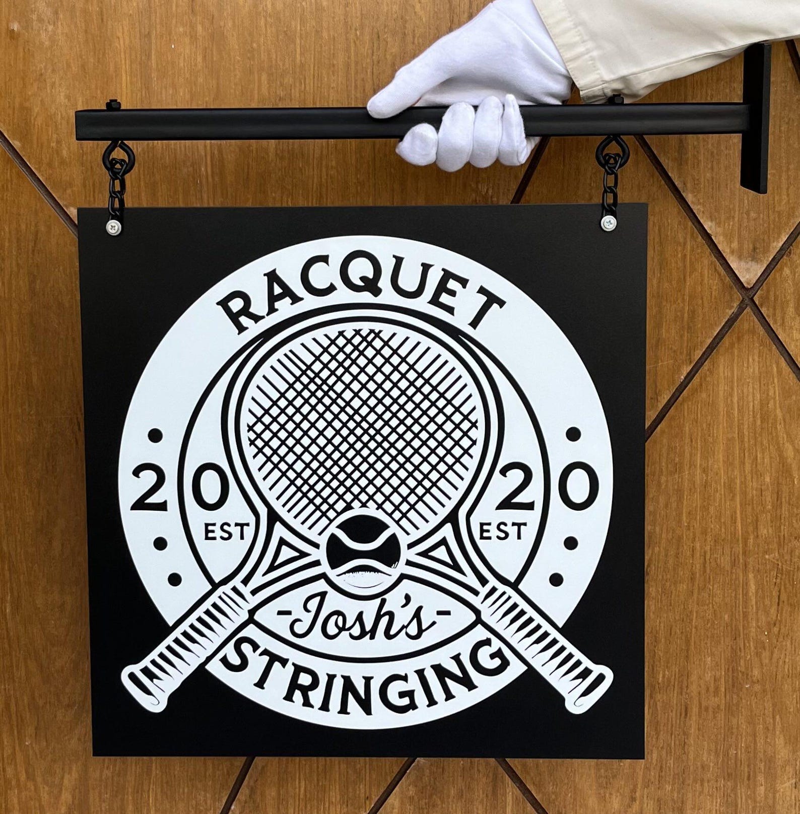 Outdoor Business Sign, Hanging Salon Sign, Double Sided Shop Sign ...