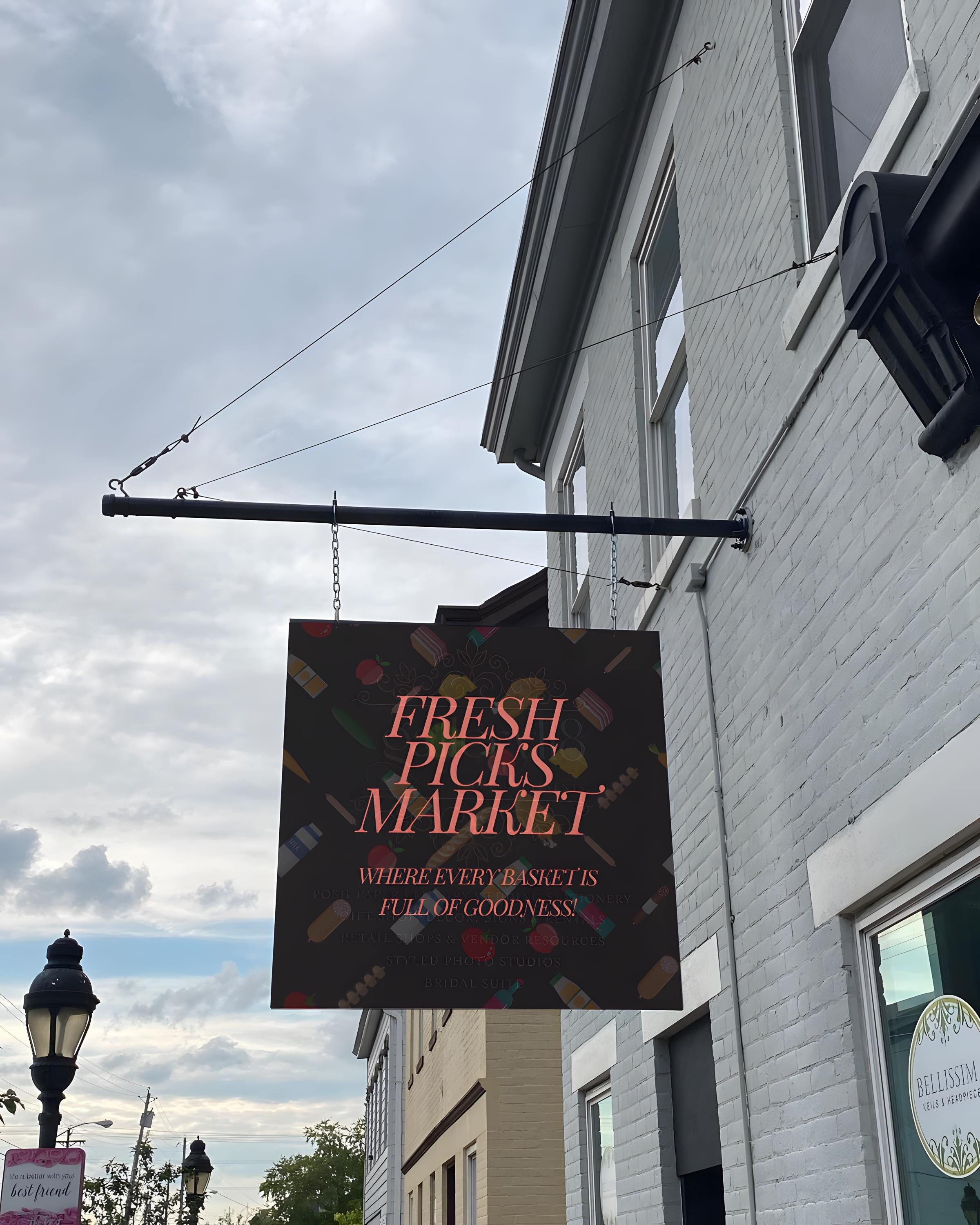 Outdoor Business Sign, Hanging Salon Sign, Double Sided Shop Sign ...
