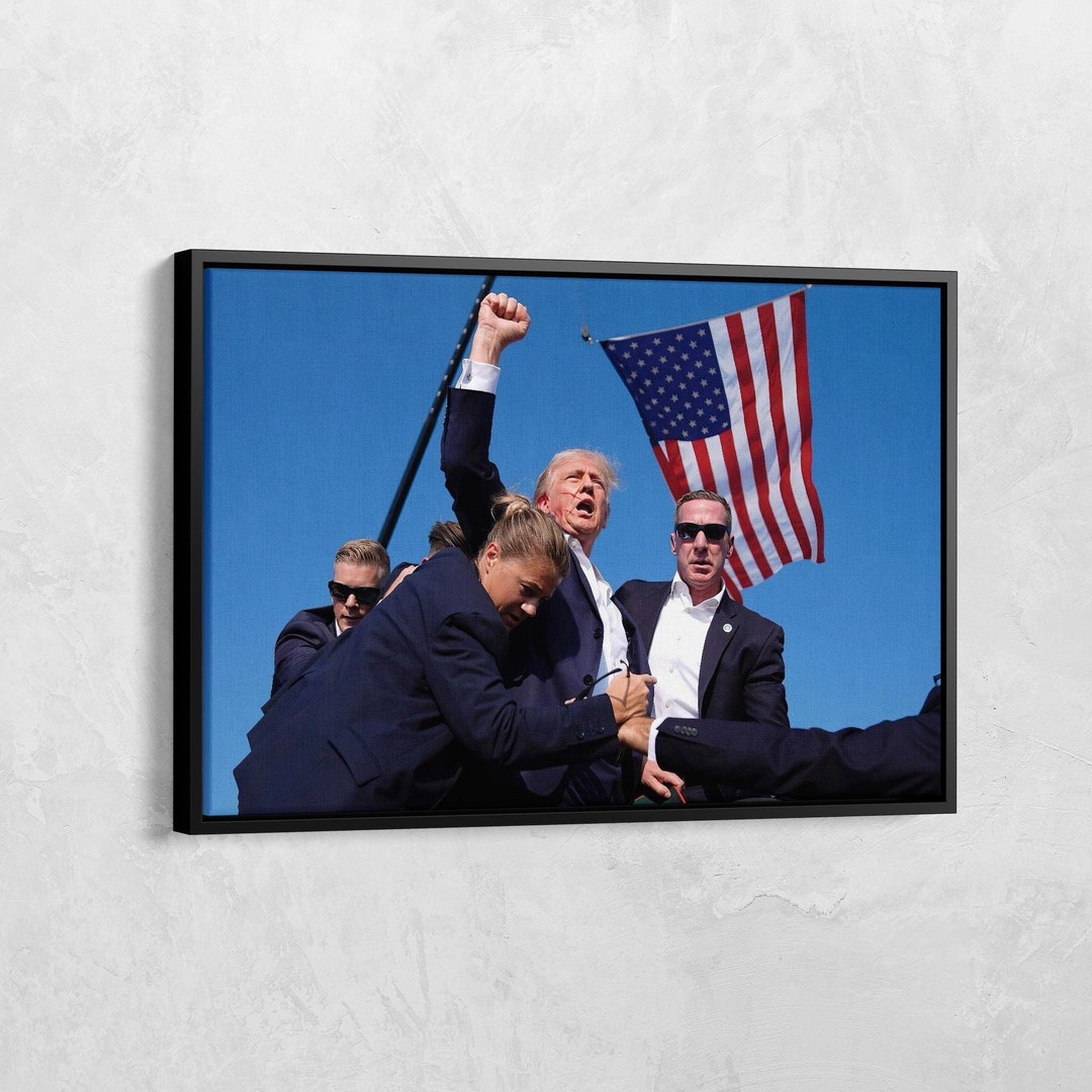 Donald Trump Assassination Poster, Trump Shot Poster, Political Poster ...
