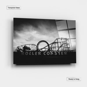 Roller Coaster Poster, Roller Coaster Ride Wall Art, Mural Home Wall ...