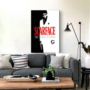 Scarface Movie Print, Scarface "the World is Yours", Tony Montana Wall ...