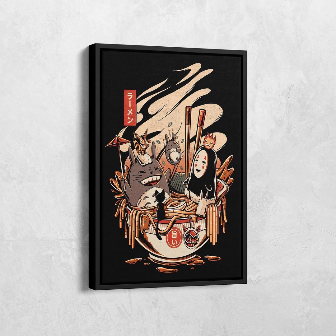 Anime Eat Poster, Japan Anime Pasta Print, Japanese Animated Fantasy ...