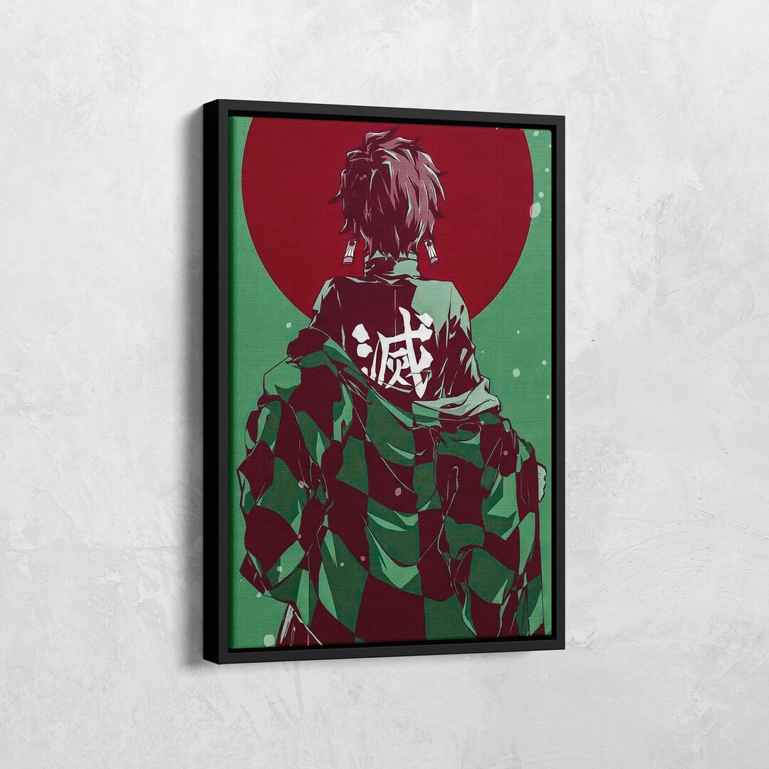 Anime Poster, Anime Canvas, Anime Wall Art, Demon Wall Art, Anime ...