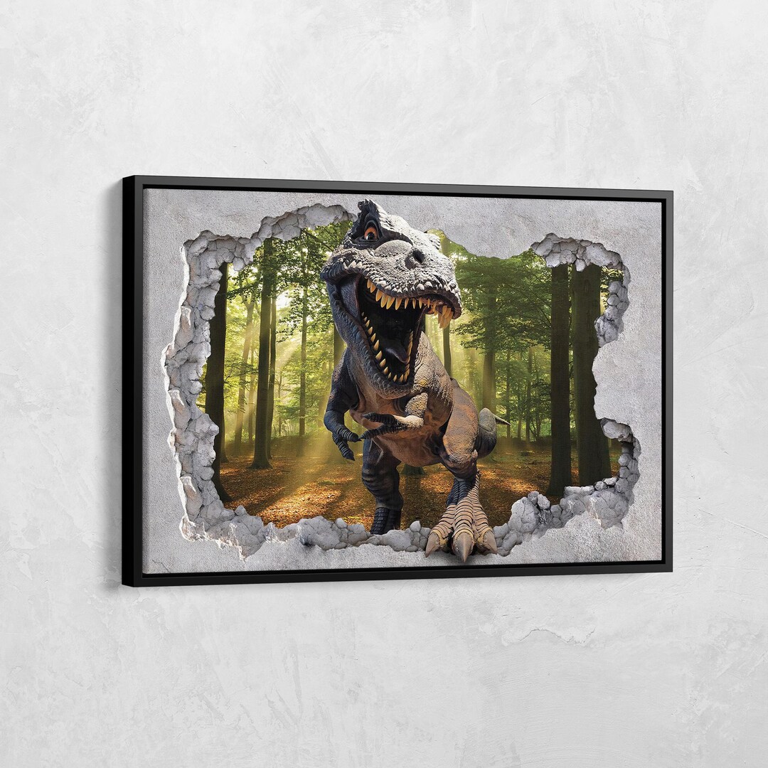 Dinosaur Poster, Dinosaur Wall Art, Boy Room Decor, Dino Wall Art ...