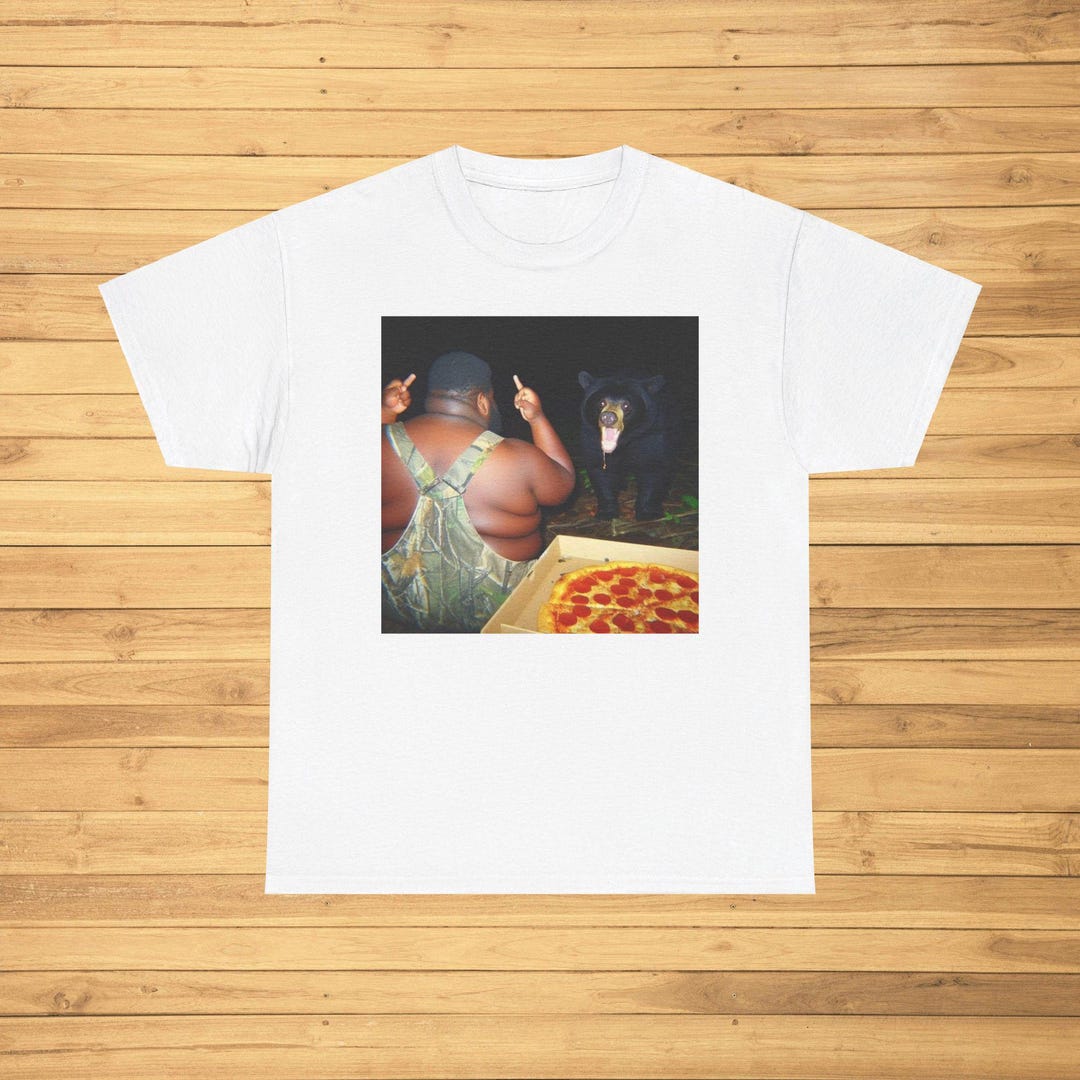 Gumbo Slice Eating A Slice of Pizza an Alligator at Swamp Shirt, Meme ...