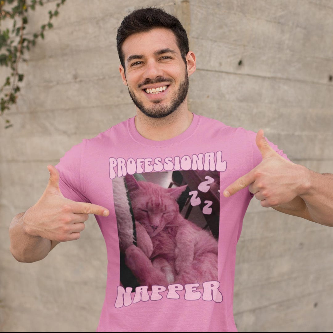 Professional Napper Funny Cat Meme T-shirt, Gift for Her, Goofy Ahh ...