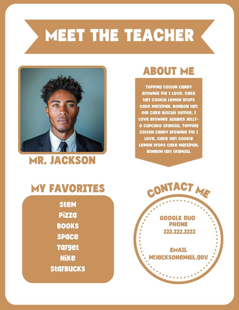 Meet the Teacher Template Bundle, Classroom Introduction, Editable ...