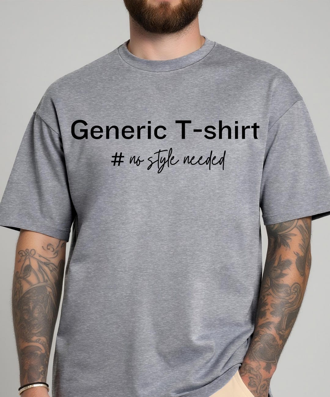 Funny 'generic T-shirt' Graphic Tee: Humorous Statement Shirt - Etsy