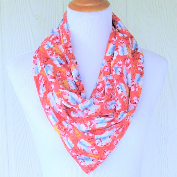Coral Infinity Scarf - Etsy