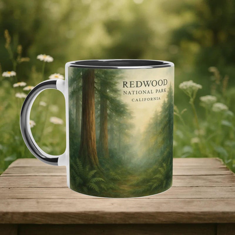 California Redwood Mug - Etsy