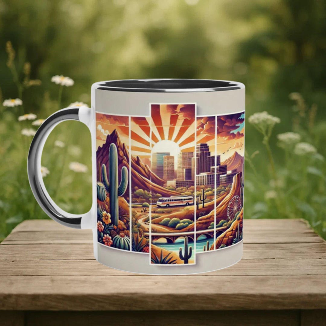 Phoenix Coffee Mug: Desert Skyline, Camelback Mountain - Etsy