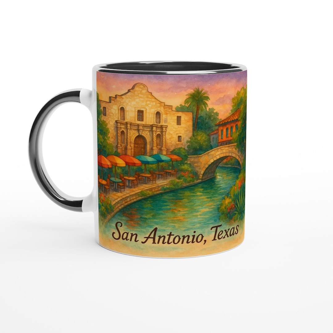 San Antonio Mug, Texas Gift, River Walk Souvenir, Alamo Cup ...