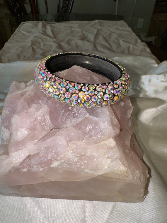 Vintage large rhinestone wedding - Gem