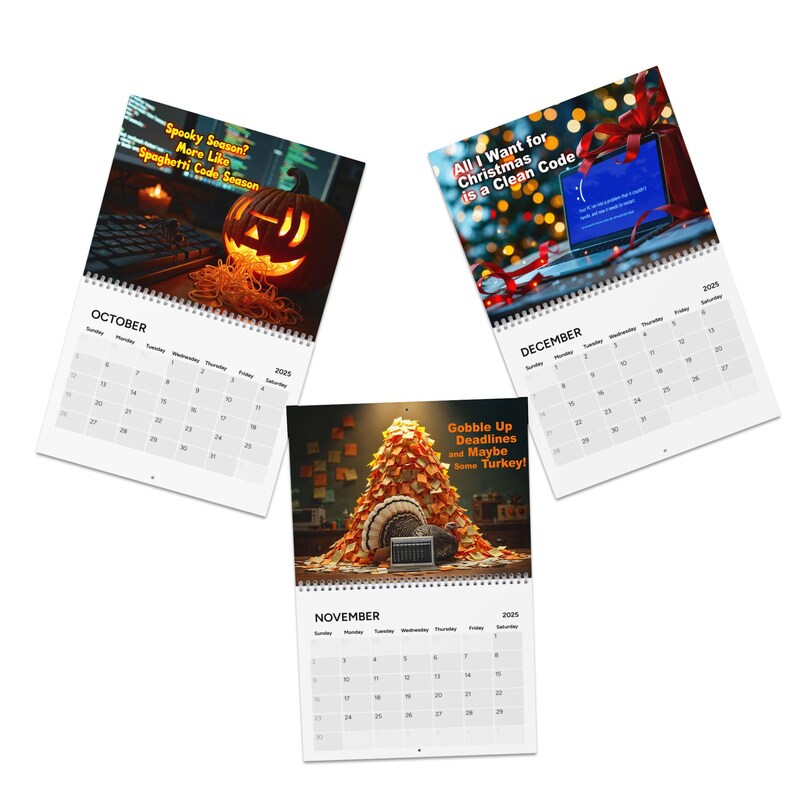 2025 Calendar Nerd IT Coding Funny Motive Headlines, Geeky Planner ...