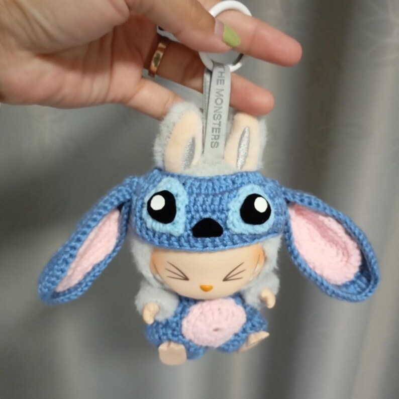 Handcrafted Crochet Stitch Labubu V2 Outfit - Etsy