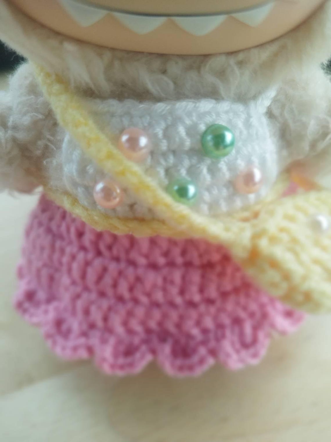 Sweet Pink Cupcake Dress Clothes & Accessories Set for Labubu Macaron ...