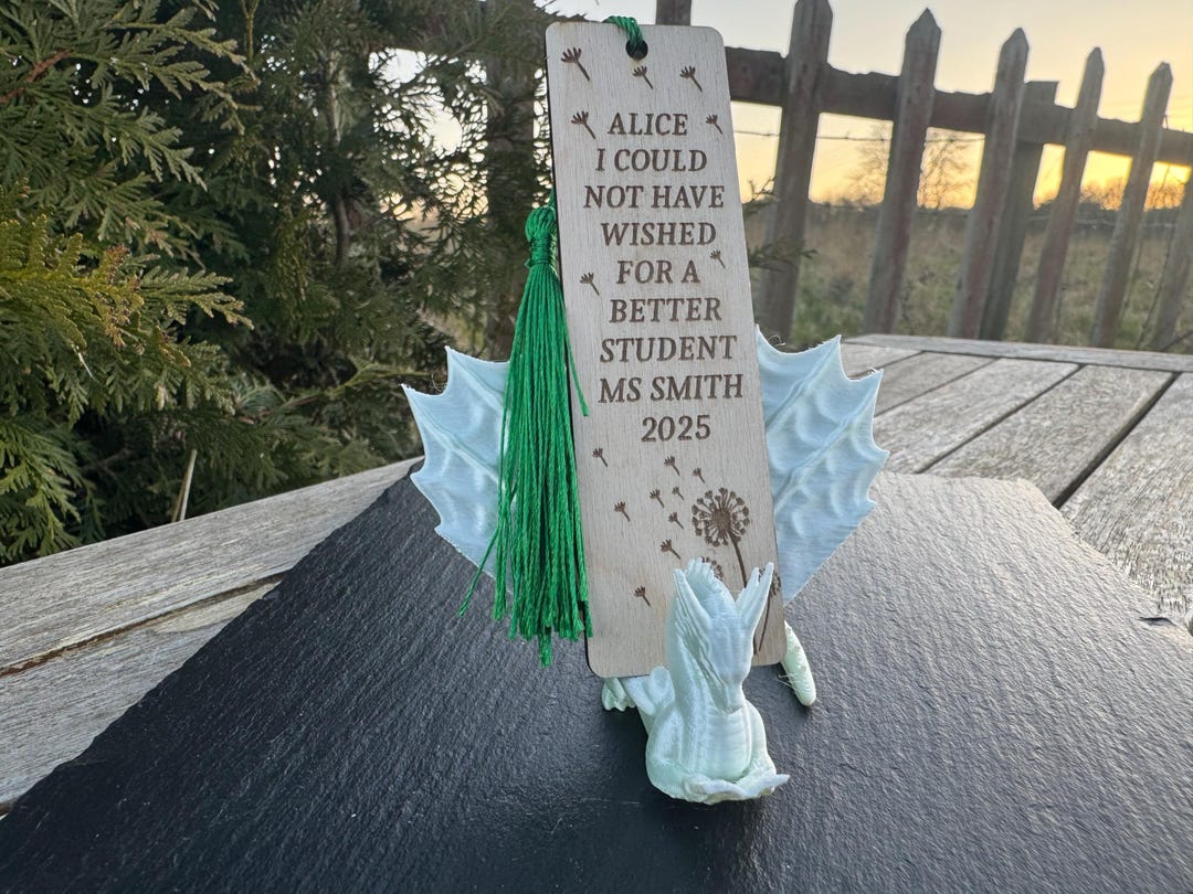 Personalized Wooden Bookmark, Perfect School Leaver, Bulk Discount ...