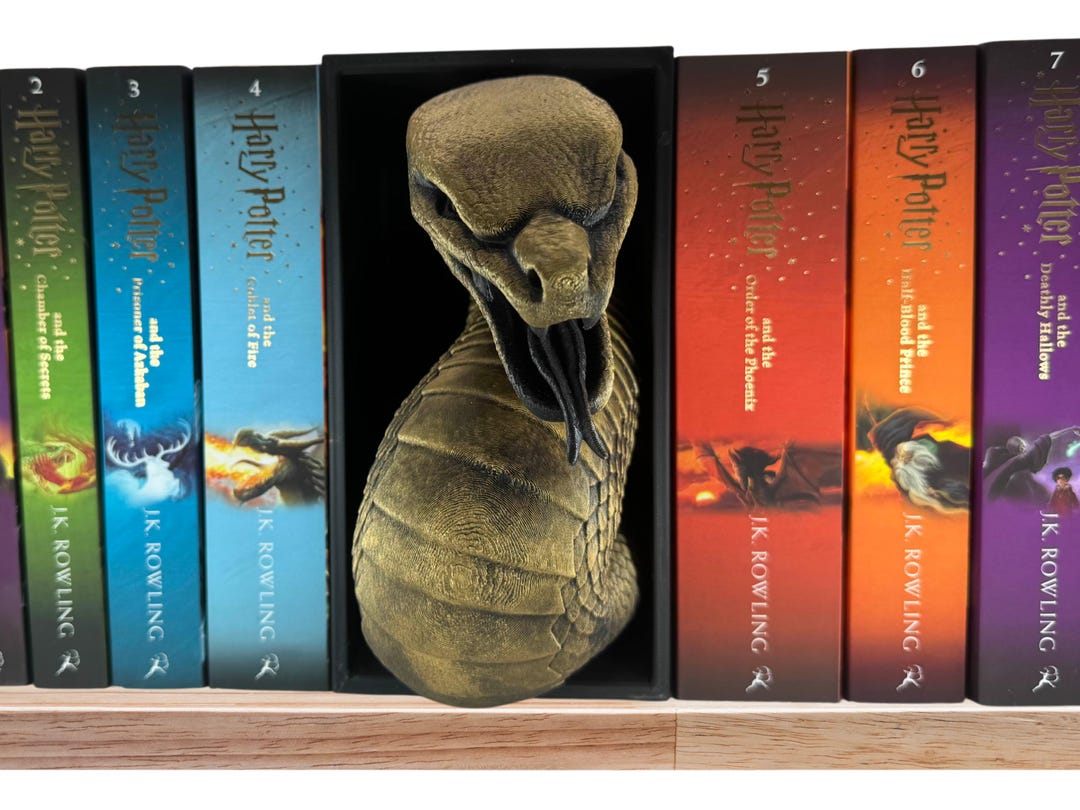 Snake Book Nook Shelf Decor 3D Printed Art - Etsy