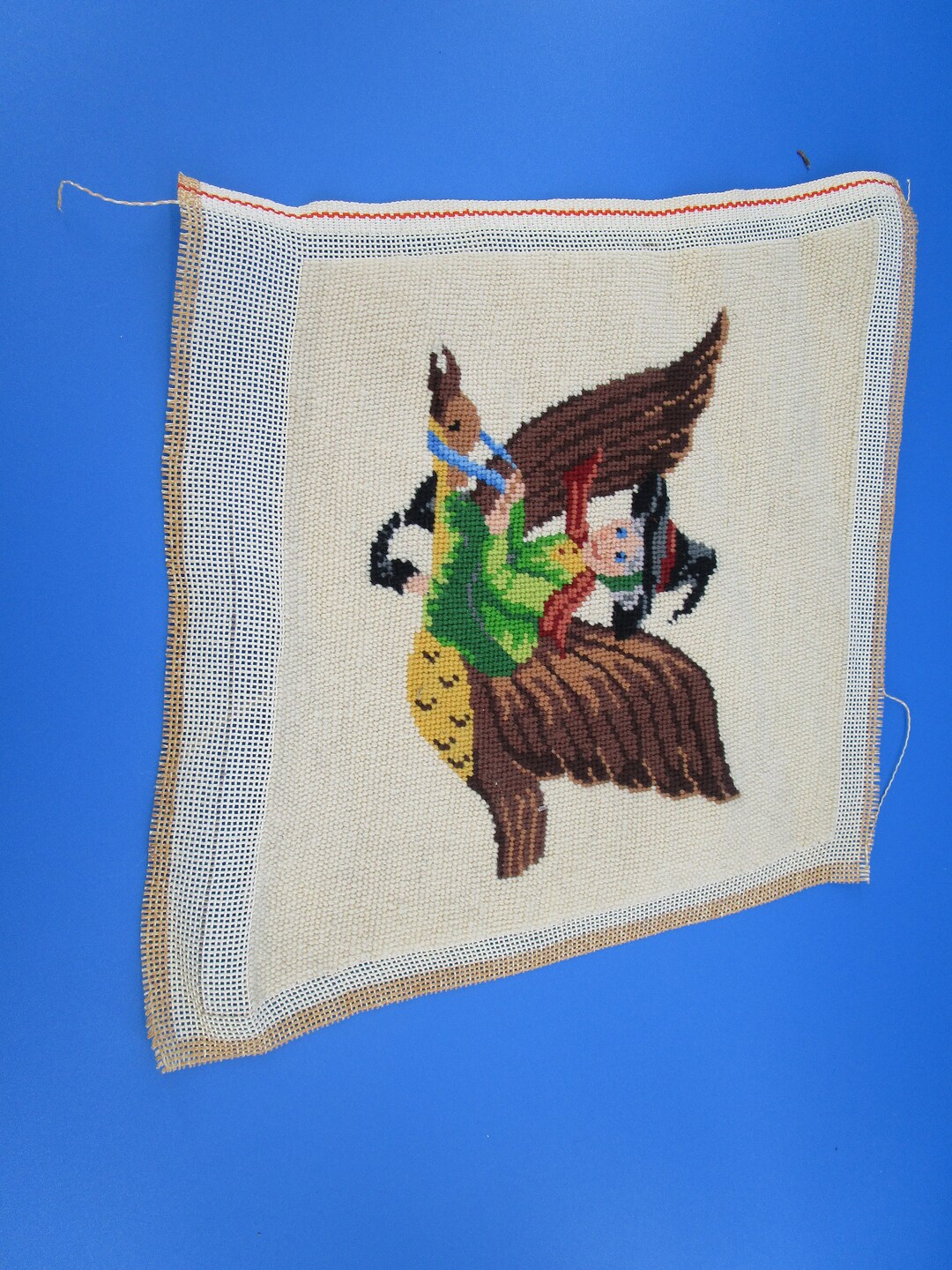 Needlepoint Mother Goose on Flying Goose 12x12 Granny Core - Etsy