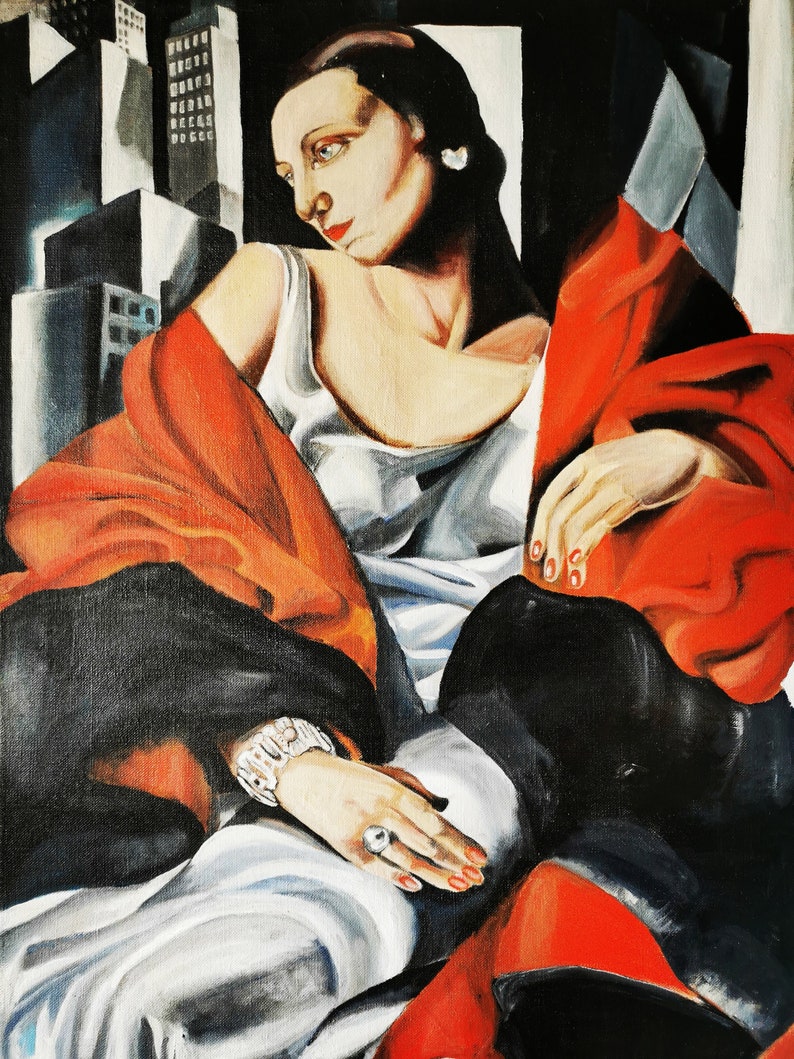 Tamara De Lempicka 'portrait of Mrs Boucard - Etsy