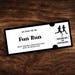 Editable Fun Run Ticket Template, Custom Race Coupon, Printable 1/2 ...