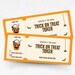 Editable Trick or Treat Token Coupon, Printable Halloween Candy ...