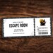Editable Halloween Escape Room Coupon, Custom Spooky Escape Room Ticket ...