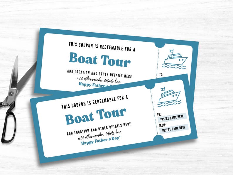 Editable Boat Tour Ticket Template, Printable River Boat Tour Boarding ...