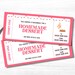 Editable Homemade Dessert Coupon, Printable Baked Good Ticket Template ...