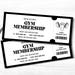 Editable Gym Membership Coupon, Custom Fitness Club Membership Ticket ...