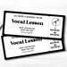 Editable Vocal Lesson Coupon, Custom Singing Class Ticket Template ...