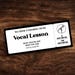 Editable Vocal Lesson Coupon, Custom Singing Class Ticket Template ...