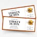 Editable Turkey 5k Run Ticket Template, Custom Thanksgiving 5k Race ...