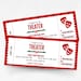 Custom Theater Ticket Template, Printable Play Show Ticket Coupon ...