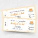 Editable Breakfast in Bed Coupon, Printable Breakfast in Bed Ticket ...