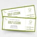 Editable Golf Lesson Gift Certificate, Custom Golf Class Coupon ...