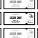 Editable Soccer Game Ticket Template, Printable Football Ticket ...