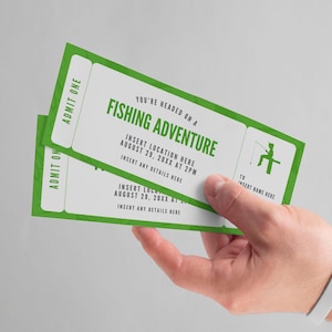 Editable Fishing Trip Gift Certificate, Custom Fishing Adventure Coupon ...
