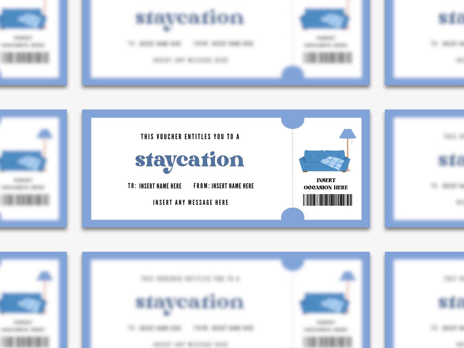 Editable Staycation Coupon Template, Custom Surprise Hotel Staycation ...